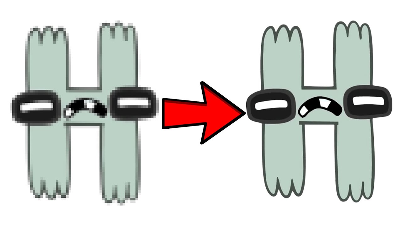 Alphabet Lore But It's Low Quality Letters - YouTube