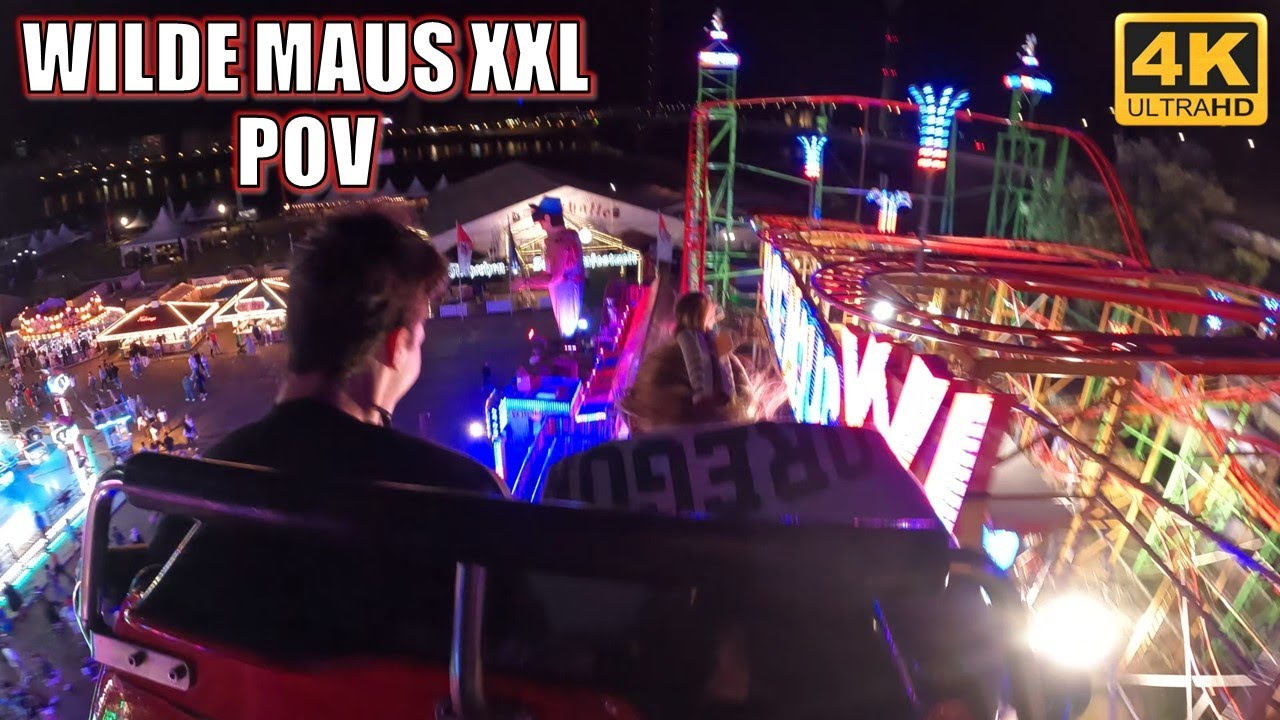 Wilde Maus XXL POV (Back, 4K 60 FPS), Rheinkirmes 2022 Mack Wild Mouse ...