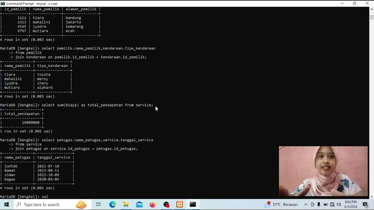 TUTORIAL MEMBUAT DATABASE MENGGUNAKAN CMD DAN JFRAME FROM DI NETBEANS - YouTube