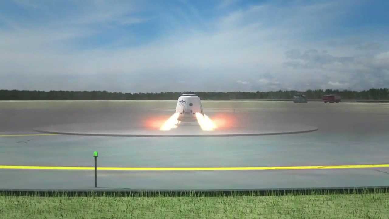 SpaceX DragonRider landing - YouTube