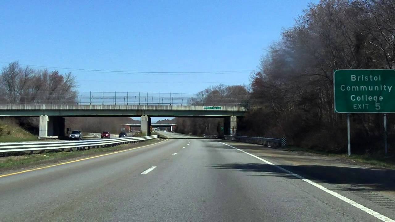 Fall River Expressway (MA 24 Exits 4 to 7) northbound - YouTube
