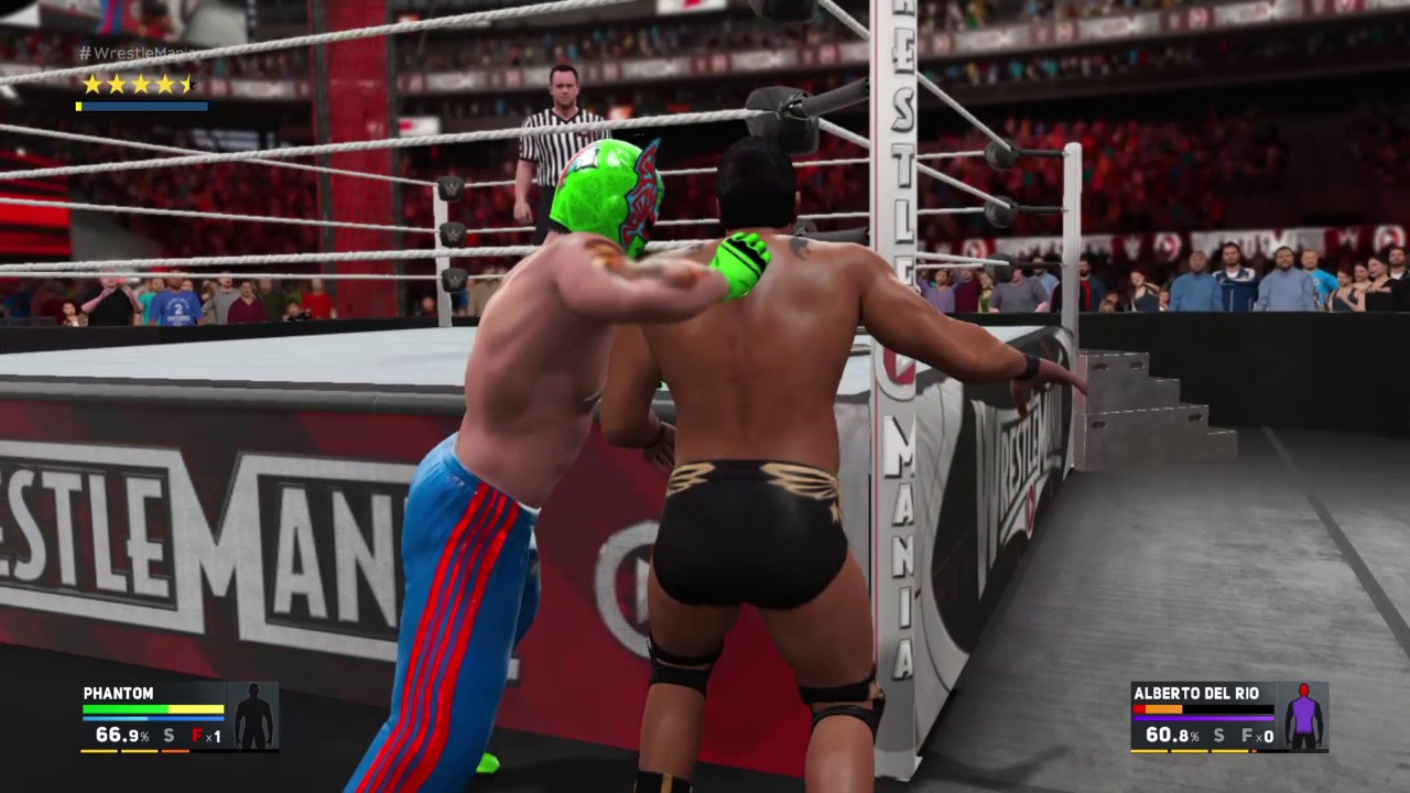 WWE 2K17 flaming tables - YouTube