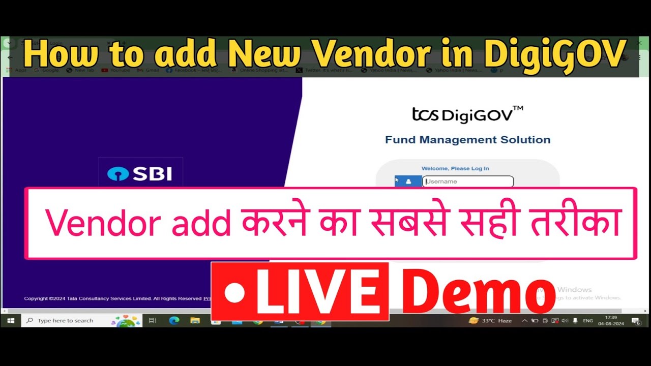 How to add a new vendor in DigiGOV- Step by Step Live Demo || DigiGOV ...