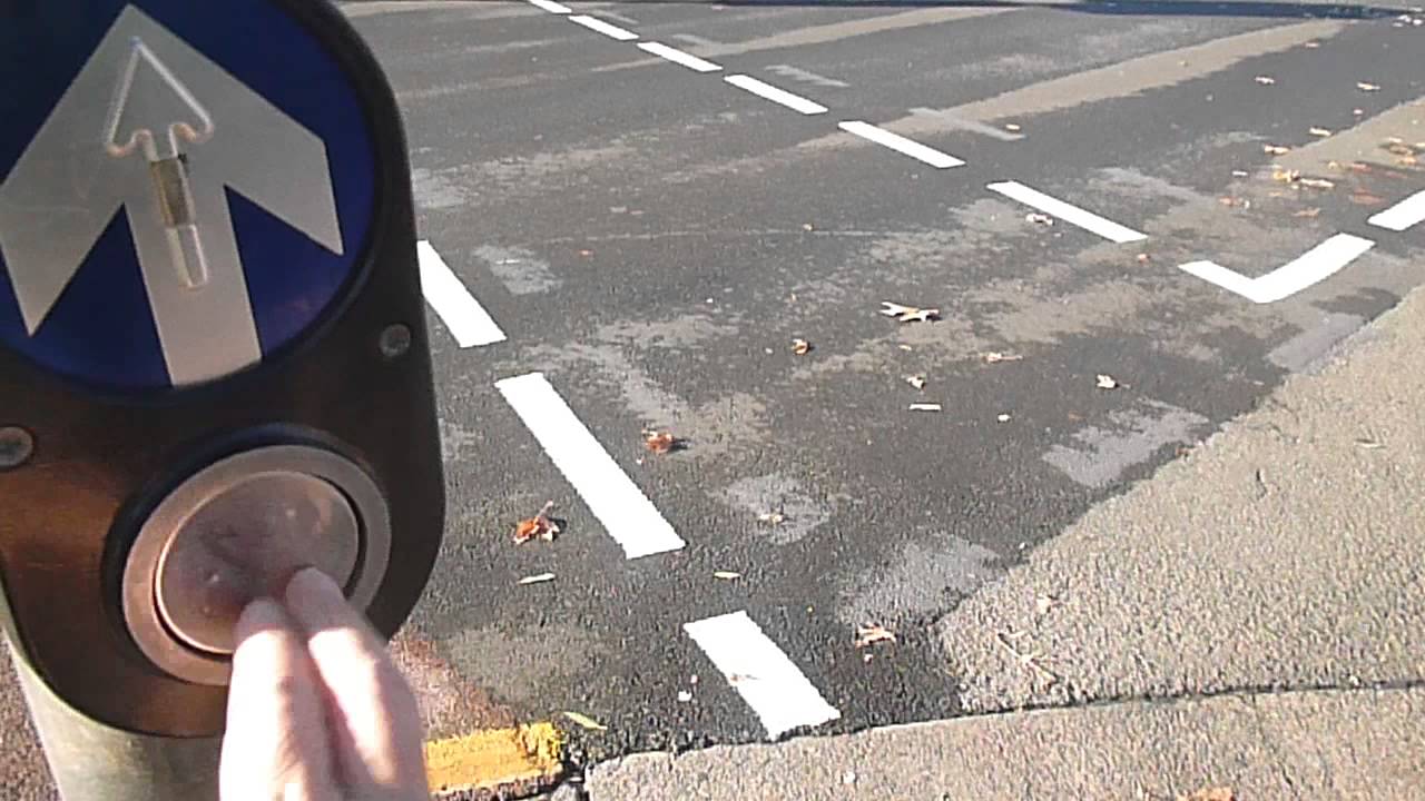 Traffic Lights Street Crossing Call Button Impatience - YouTube