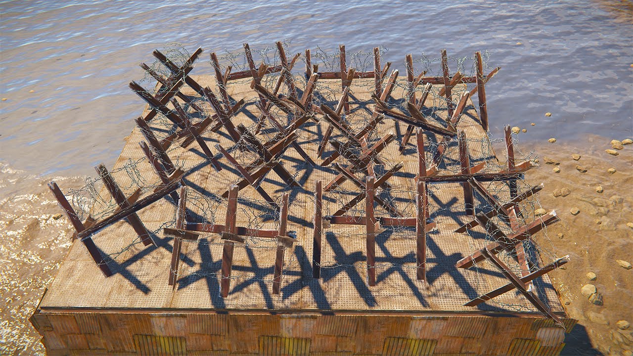 This FULL METAL BASE HAD OVER 50 BARRICADES ON TOP!!! -Rust - YouTube