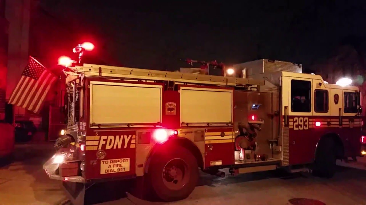 FDNY Engine 293 responds to Box 8567 - YouTube