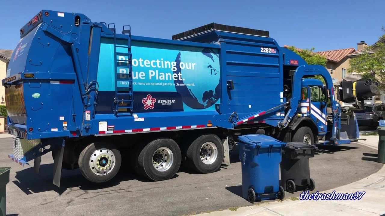 Republic Services Trucks - Summer 2019 - YouTube