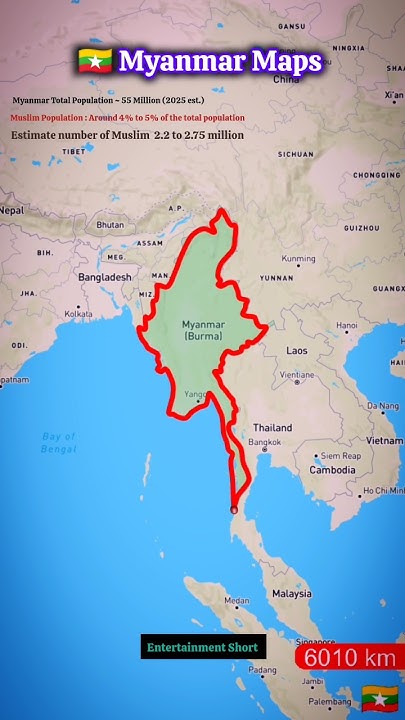 Myanmar Maps 🇲🇲 Myanmar total population/ Myanmar information video / Myanmar full tutorial # ...