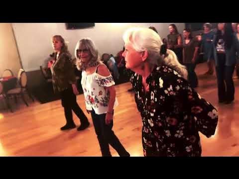 Line Dancing to Nitro Express performing 'Garden Party' at the Vista Elks Lodge, My, 2023 - YouTube