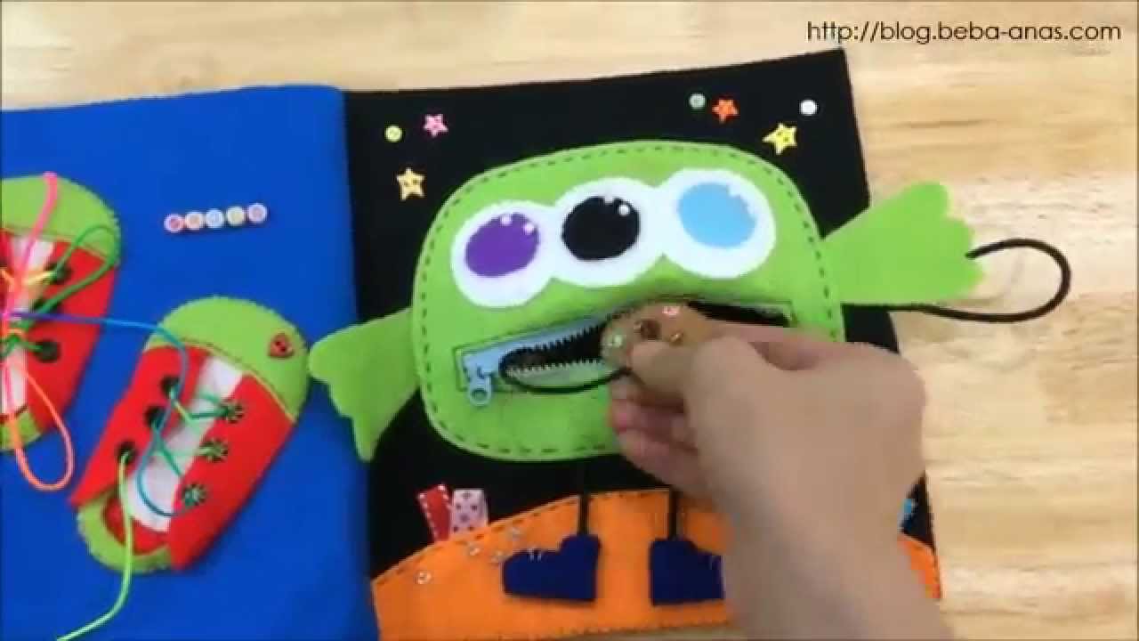 Quiet Book made of Felt for Kids - YouTube