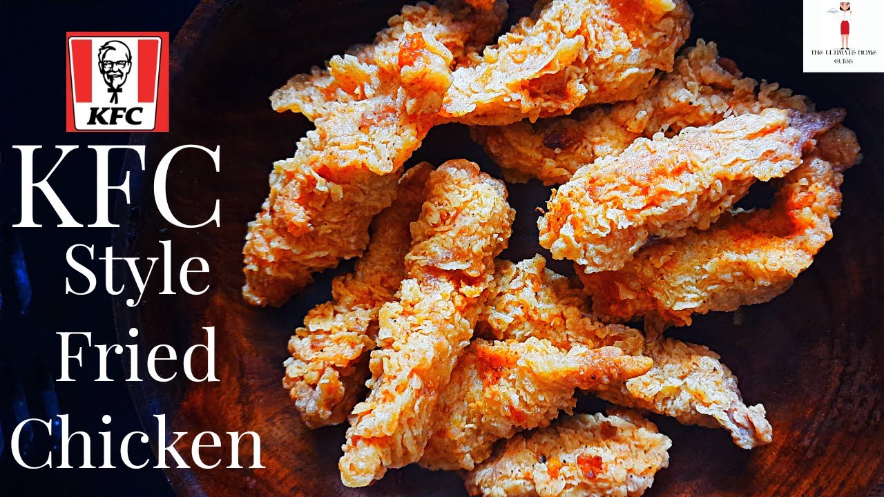 KFC style fried chicken at HOME | crunchy chicken fry | Fried Chicken ...