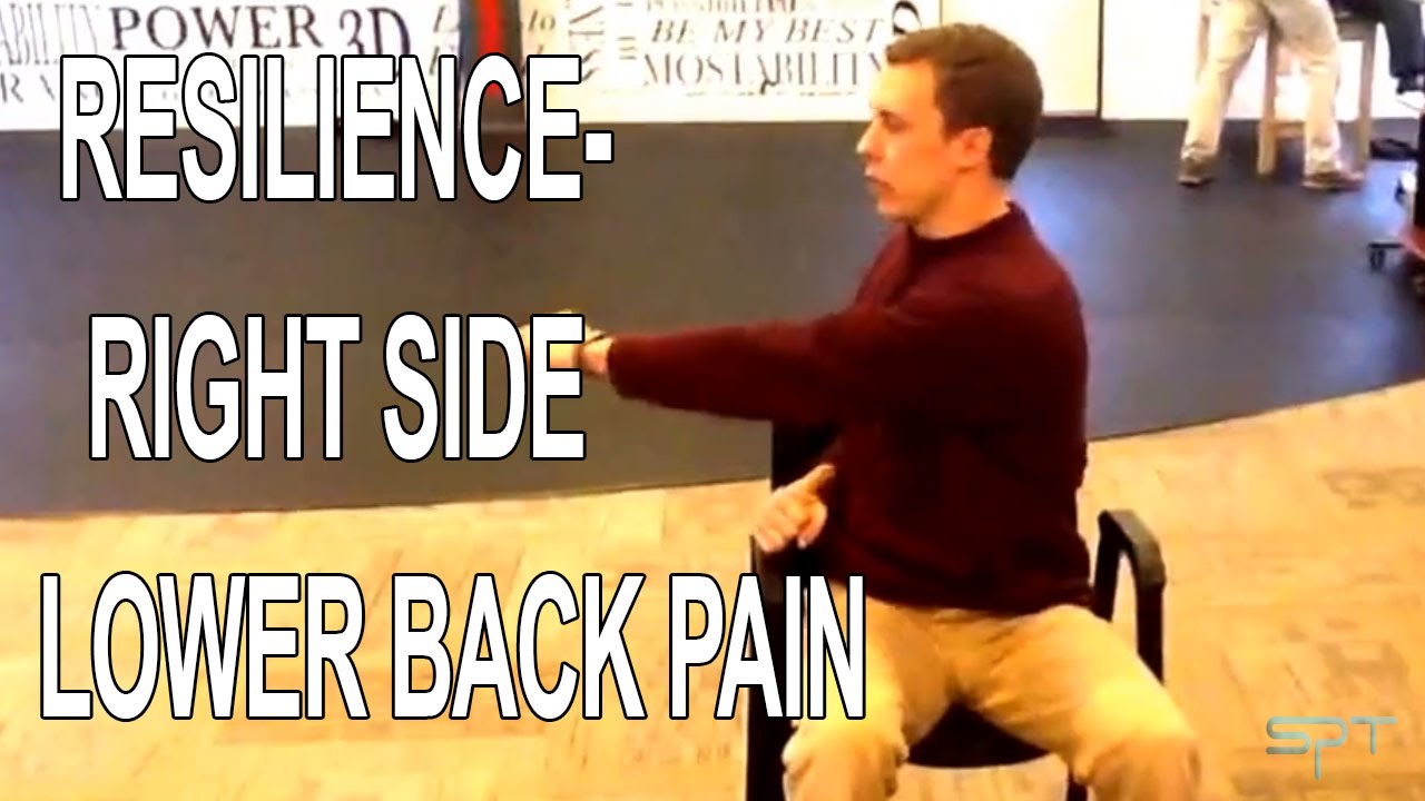 How to relieve right sided lower back pain - YouTube
