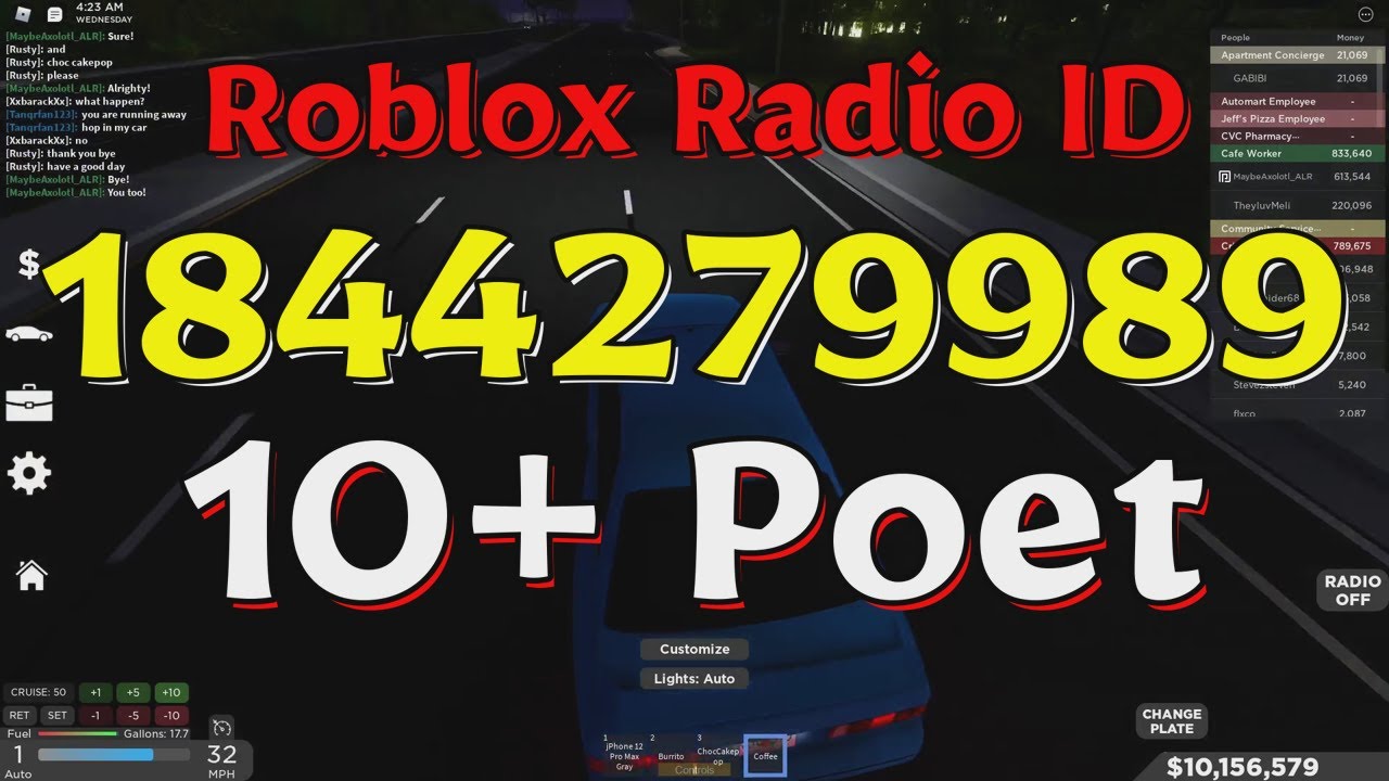 Poet Roblox Radio Codes/IDs - YouTube