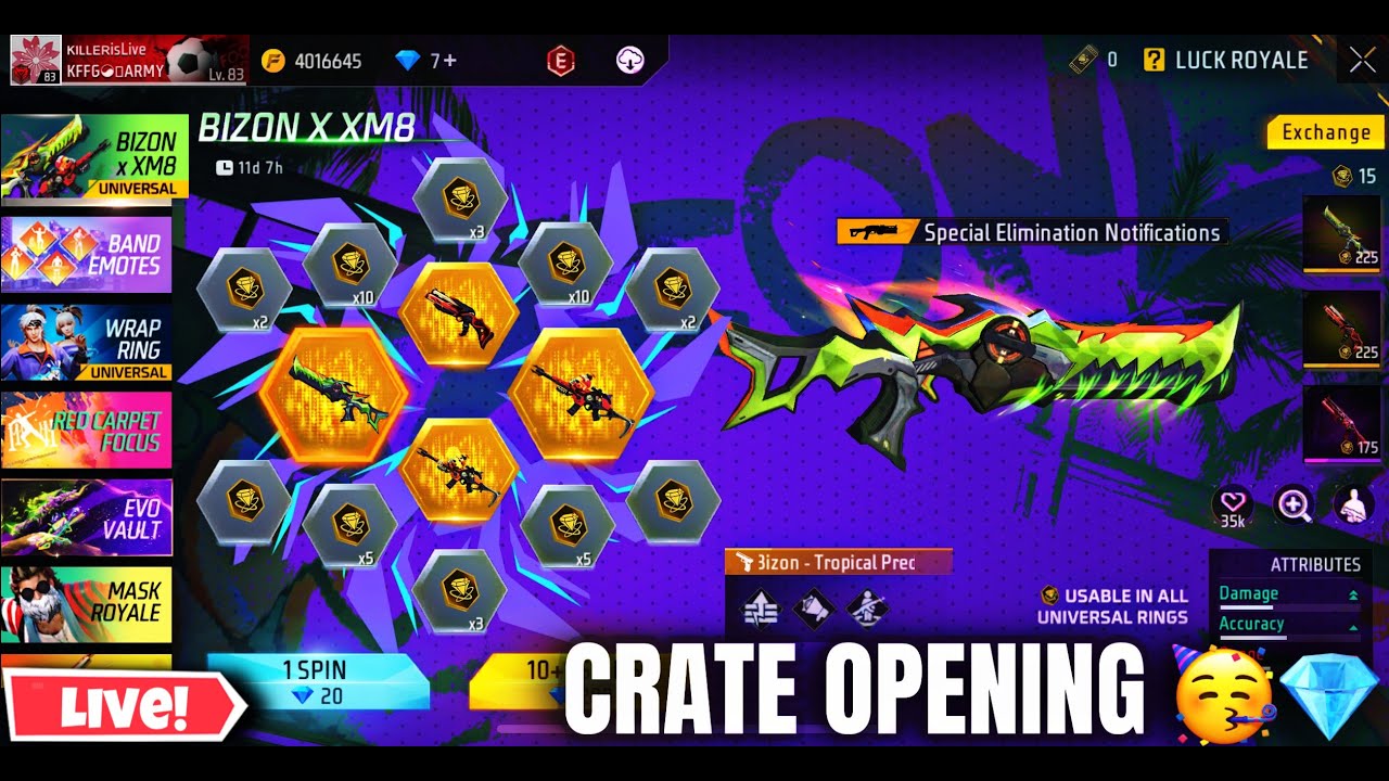 New Bizon & Old XM8 Skin Crate Opening 😍 Lets Go For 50K Subs..🥰 ...
