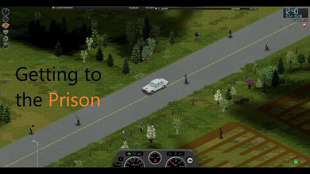 Project Zomboid Take The Prison Challenge / Getting to the Prison ...