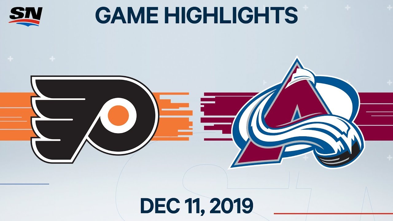 NHL Highlights | Flyers vs. Avalanche – Dec. 11, 2019 - YouTube