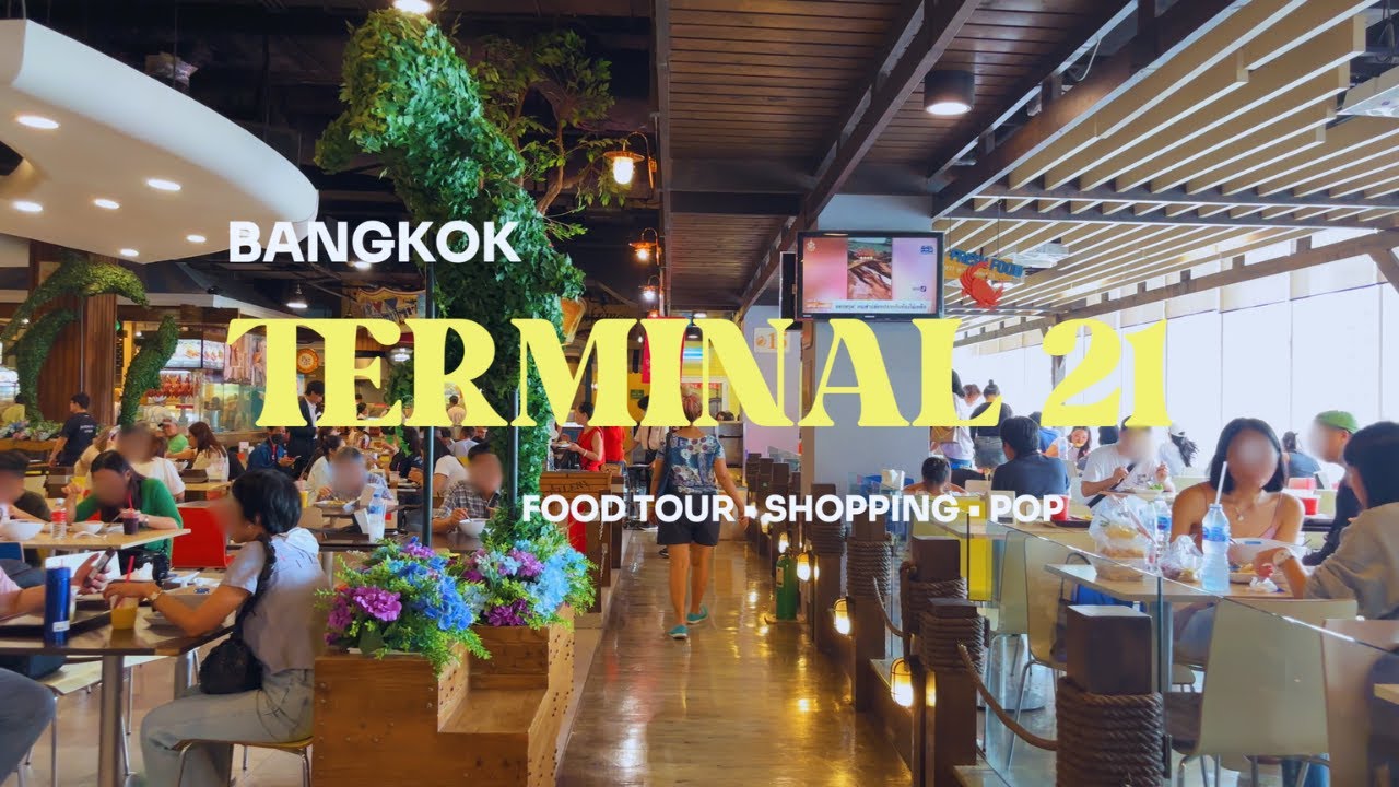 Terminal 21 Bangkok Thailand Food Court Tour | Pop Mart | Shopping ...