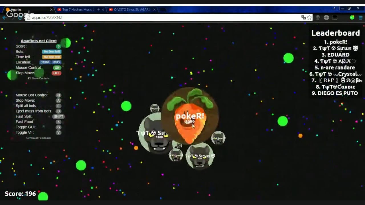 O VISTO Sirius SU AGAR.IO LIVE! INSIEME A POKER!! - YouTube