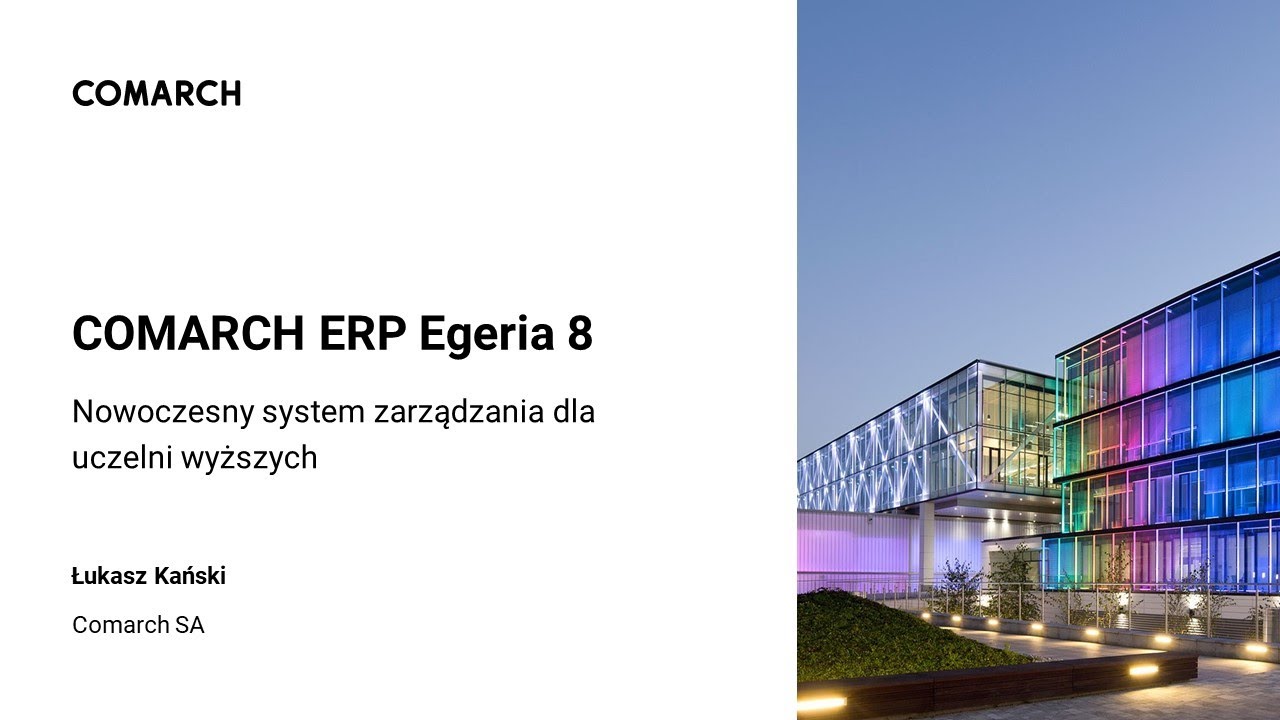 Comarch ERP Egeria 8 - YouTube