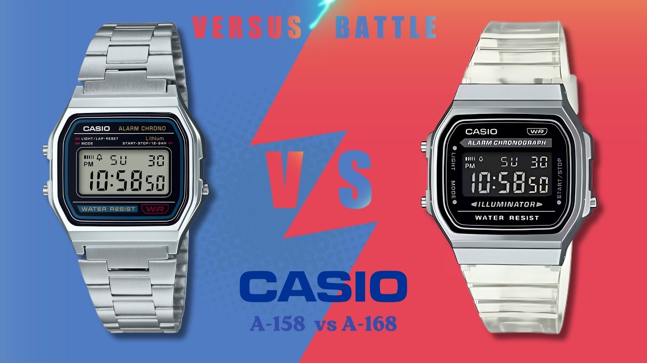 Which Casio vintage watch would you buy? Casio A158 or A168 - YouTube