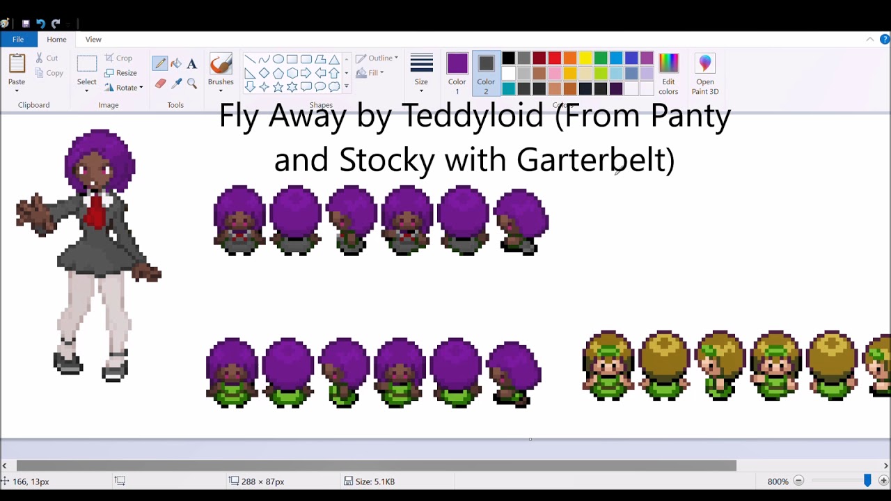 Spriting 3rd Gen Overworld Sprites (Girls) - YouTube