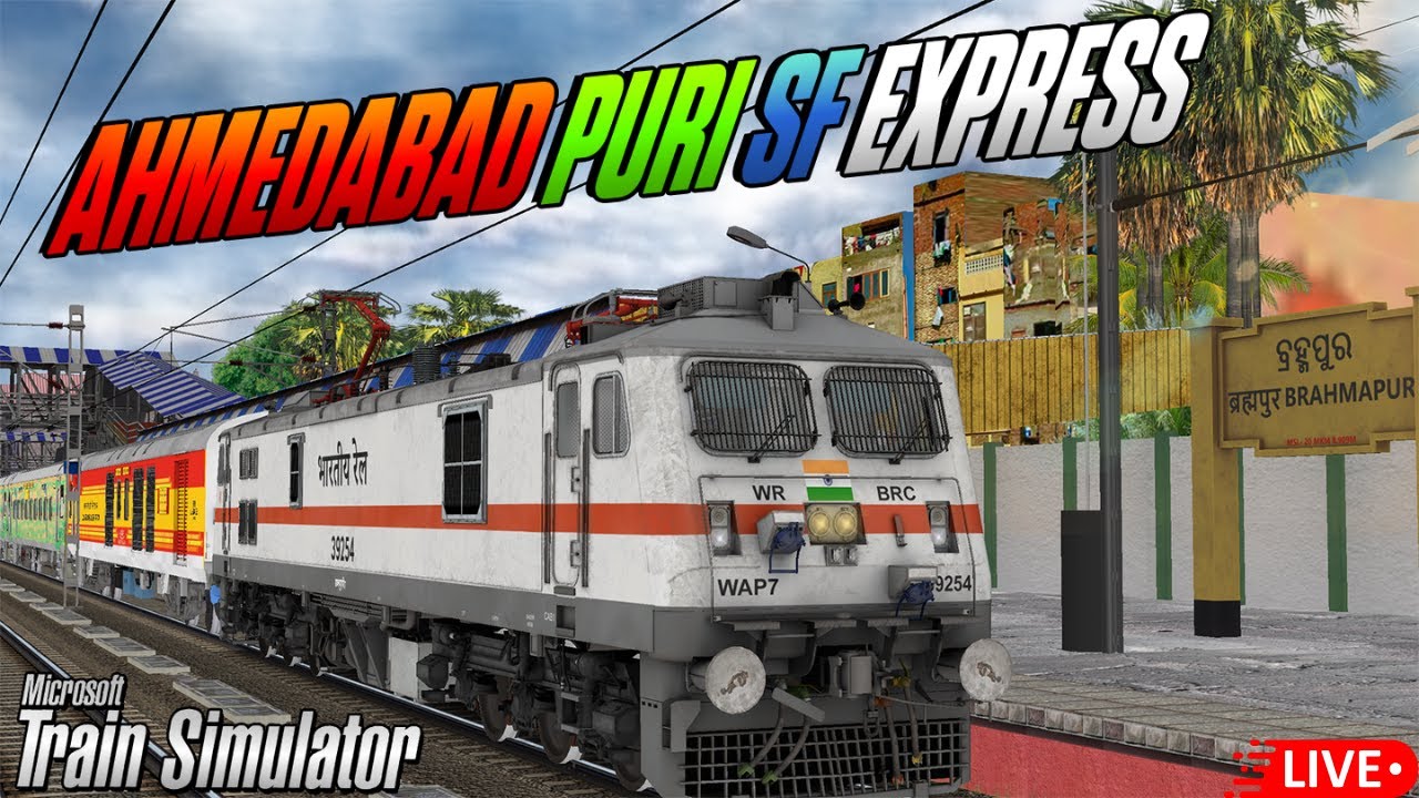 Early Morning Duty on the 12844 Ahmedabad - Puri SF Express | LIVE Indian Train Simulator - YouTube