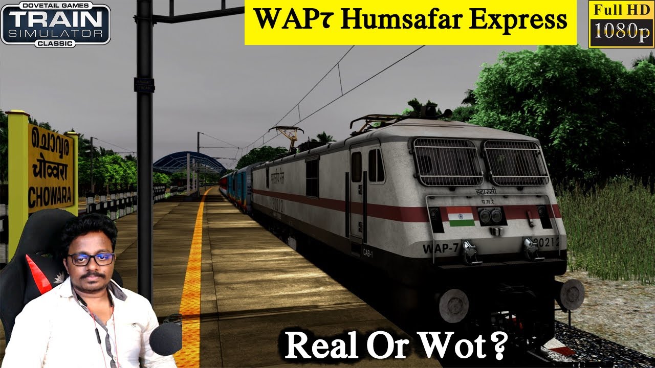 WAP-7 Humsafar Express Realistic Indian Train Game | Train Simulator ...