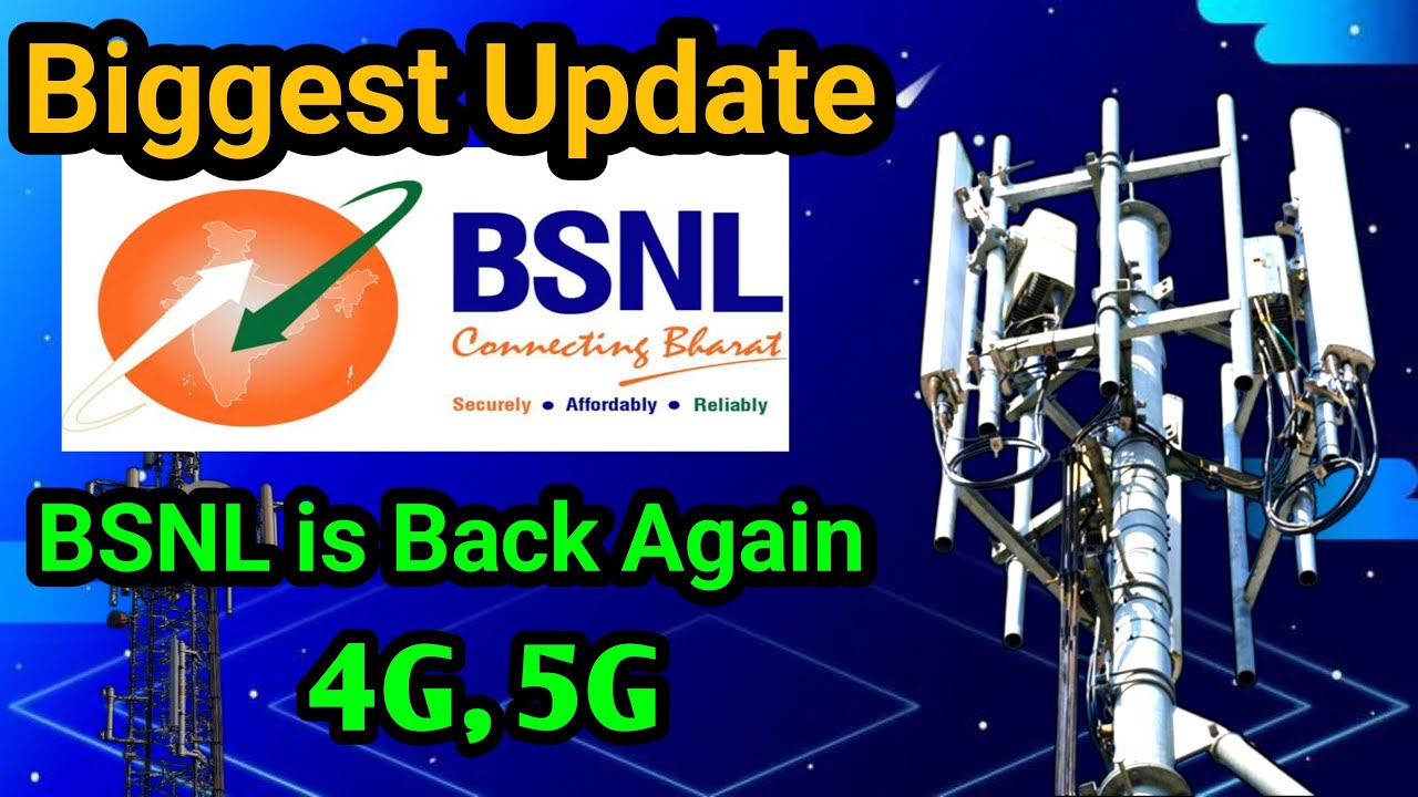 BSNL Biggest Update | BSNL is Back Again 4G, 5G Network | BSNL Ready To ...