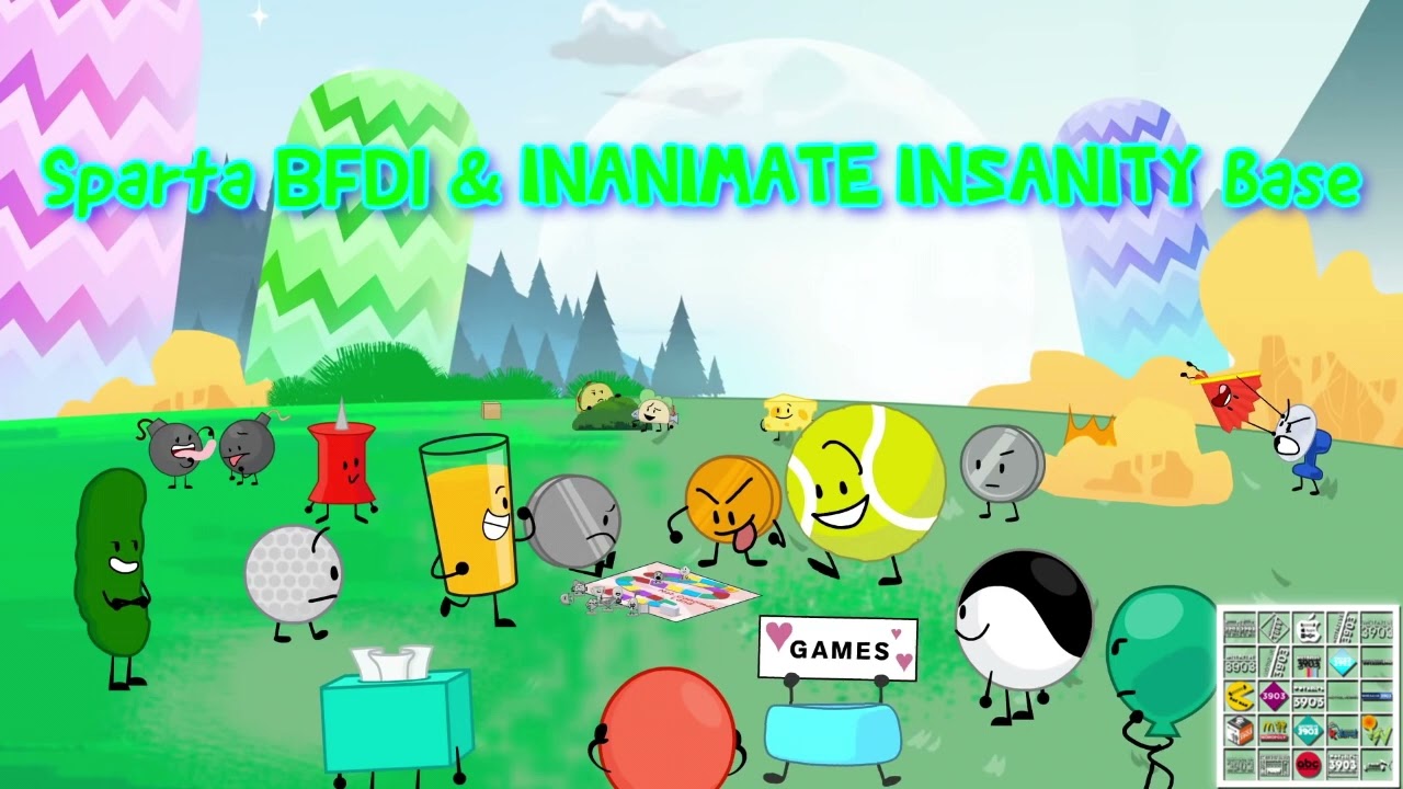 Sparta Bfdi And Inanimate Insanity Base Youtube