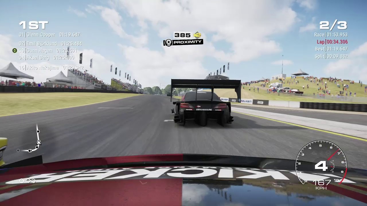 Grid career mode, time attack race, driving the Audi r8 1:1 - YouTube