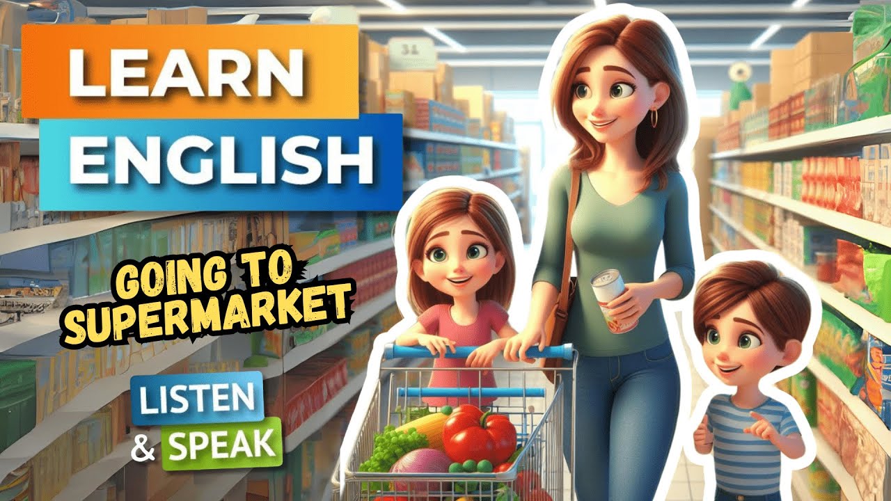 Going To The Supermarket | Improve Your English | English Listening ...