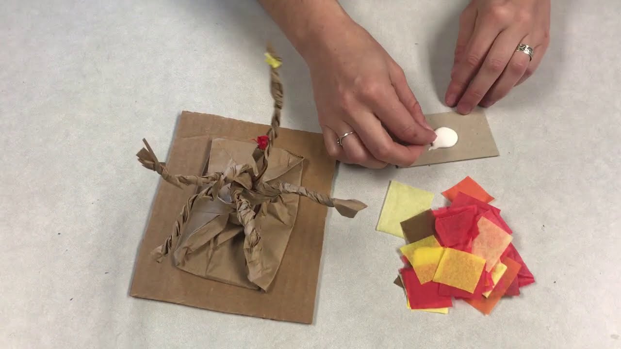Children's Craft - Paper Bag Tree - YouTube