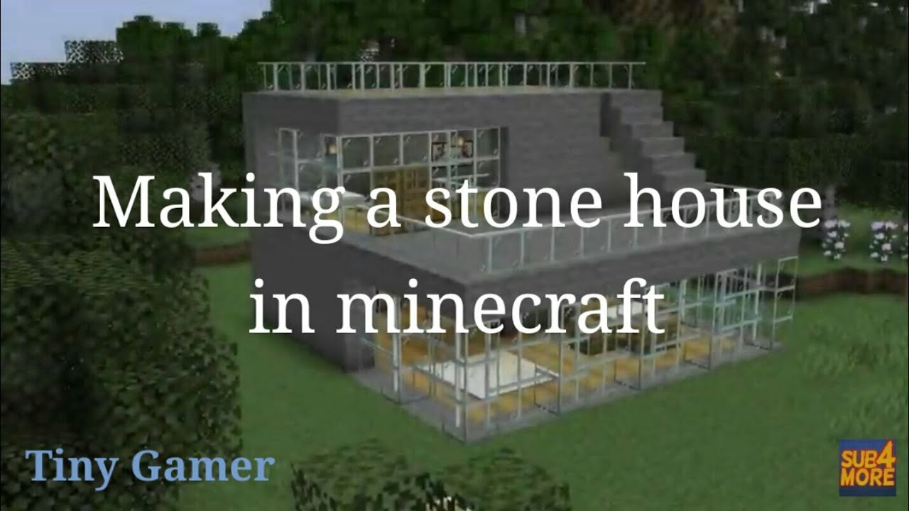 Minecraft Episode 3.Making a house of stone 😃🇧🇩 - YouTube