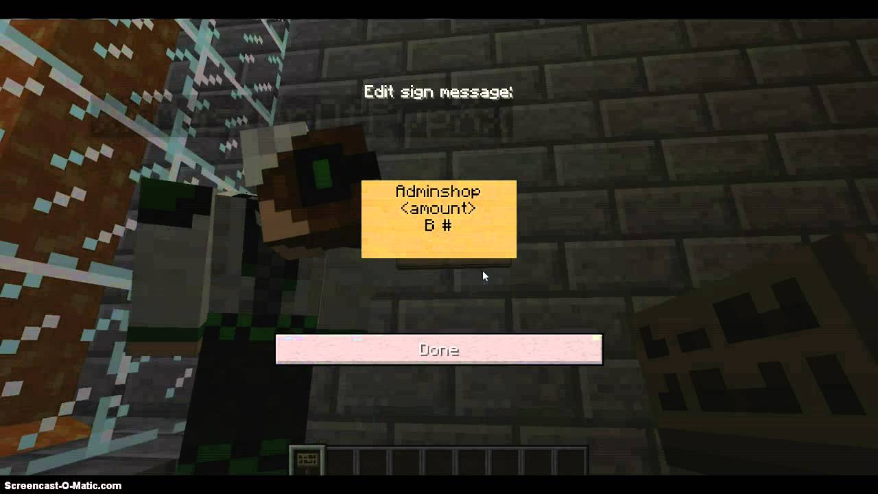 How to make a adminshop using Signshop! [Bukkit] - YouTube