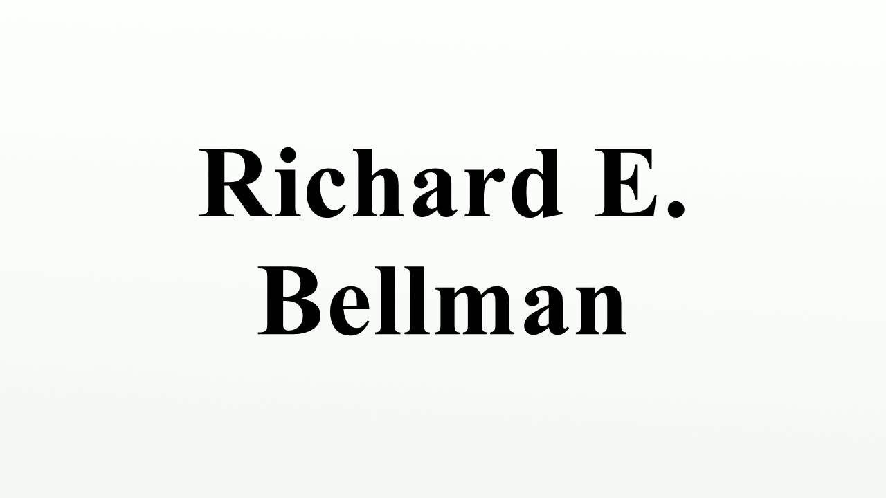 Richard E. Bellman - YouTube