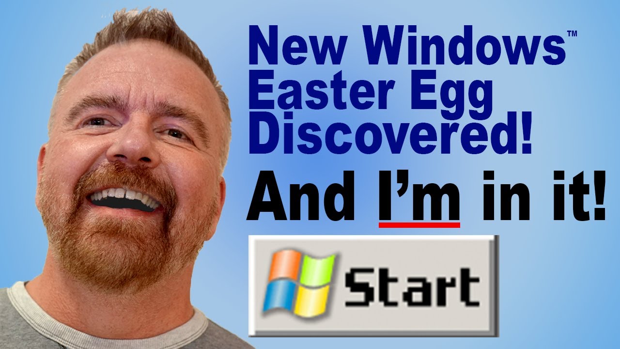 New Windows Easter Egg Discovered - And I'm in it! - YouTube