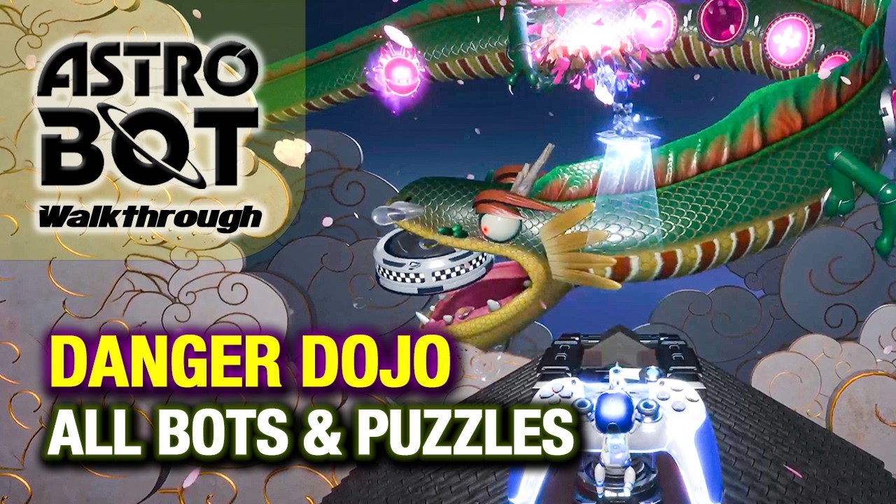 Danger Dojo (Lost Galaxy) Walkthrough: All Bots & Puzzle Pieces (Astro Bot Guide) - YouTube