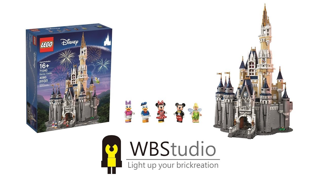 [WBS] Lego 71040 Disney Castle+Light Kit - YouTube