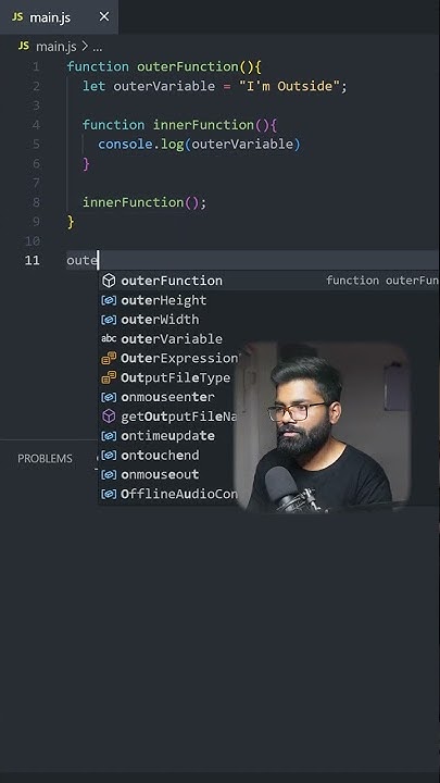 Lexical Scoping and Closures 🔥 #javascript - YouTube