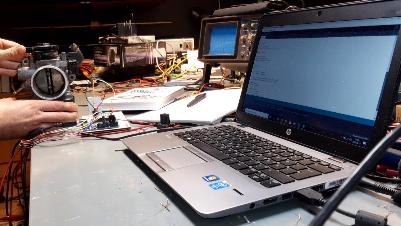 Trionic 7 electronic throttle body actuator PWM Arduino PID test - YouTube