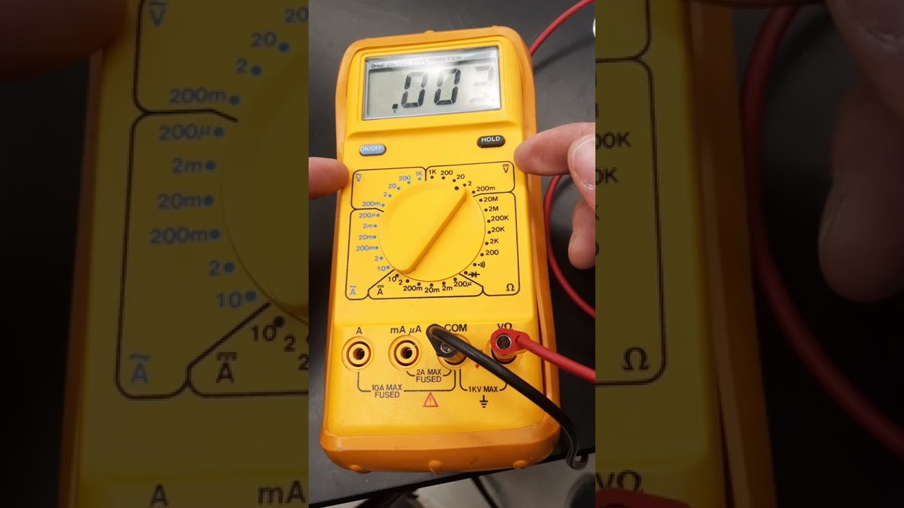Multimeter Basics Easy Setup Gen Chem Lab Echem Electrochemistry Youtube