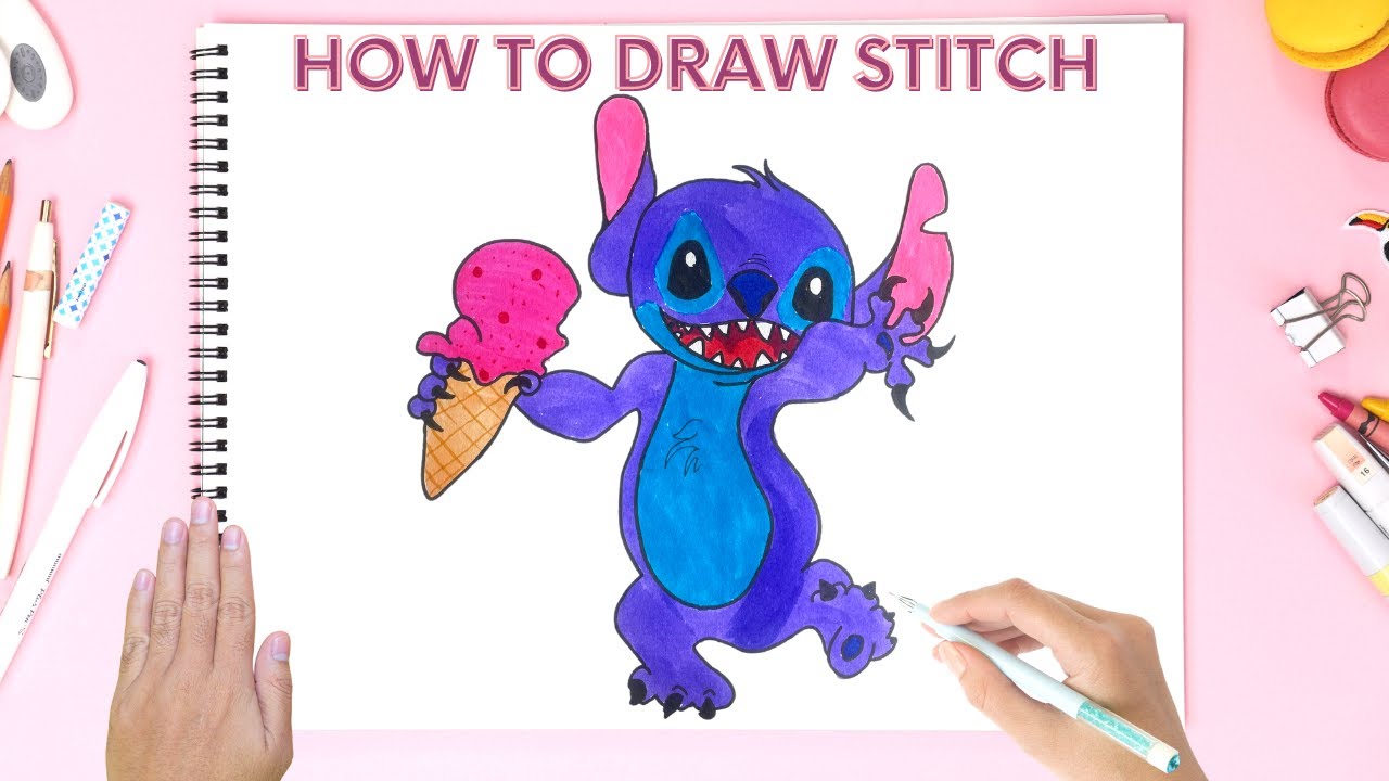 How to draw Stitch, the lovable alien from Disney's Lilo and Stitch ...