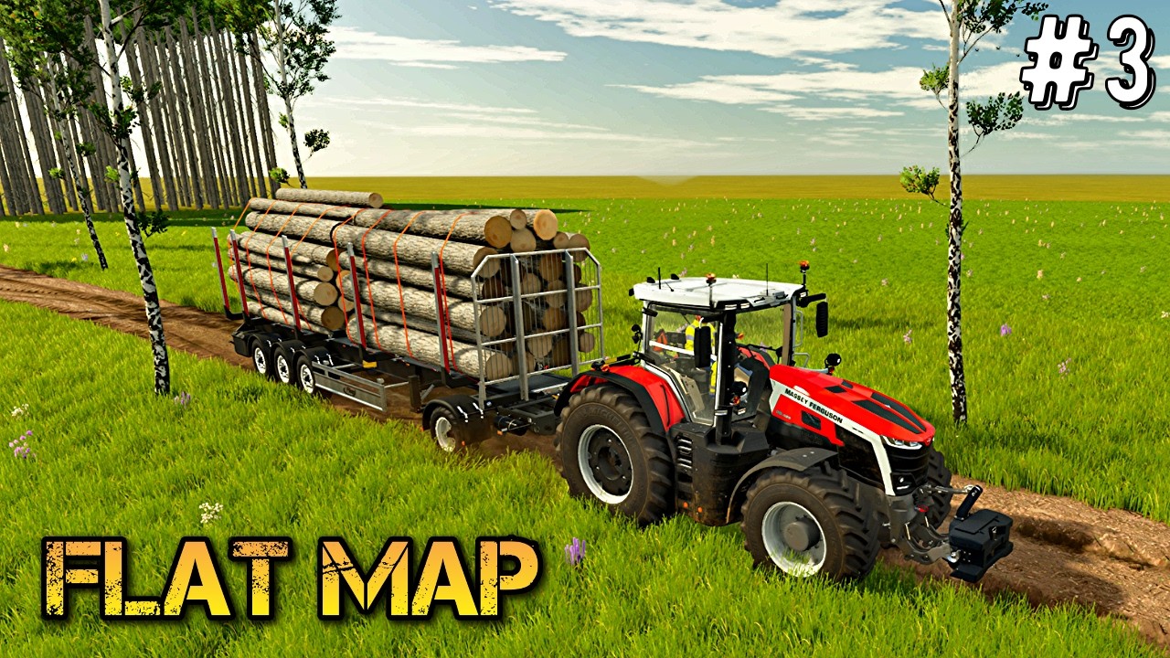 farming Simulator 25 Flat Map Timelapse Ep #3 Mega Farm fs25 gameplay ...