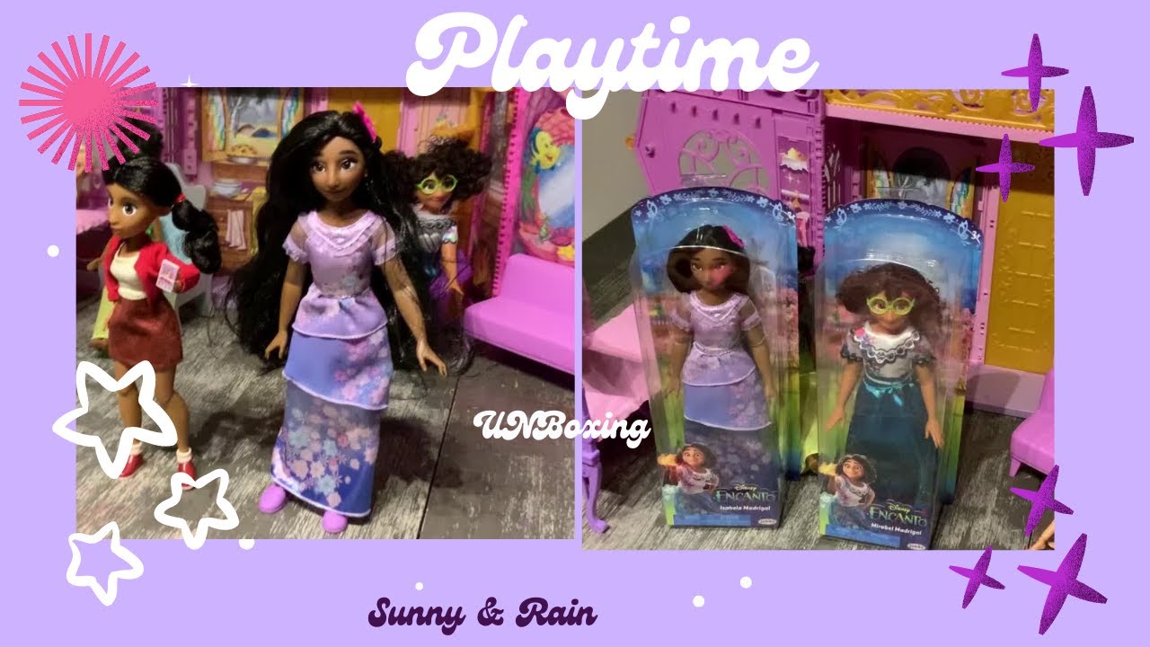Encanto Mirabel & Isabela Madrigal Dolls, Penny Proud Doll Unboxing ...