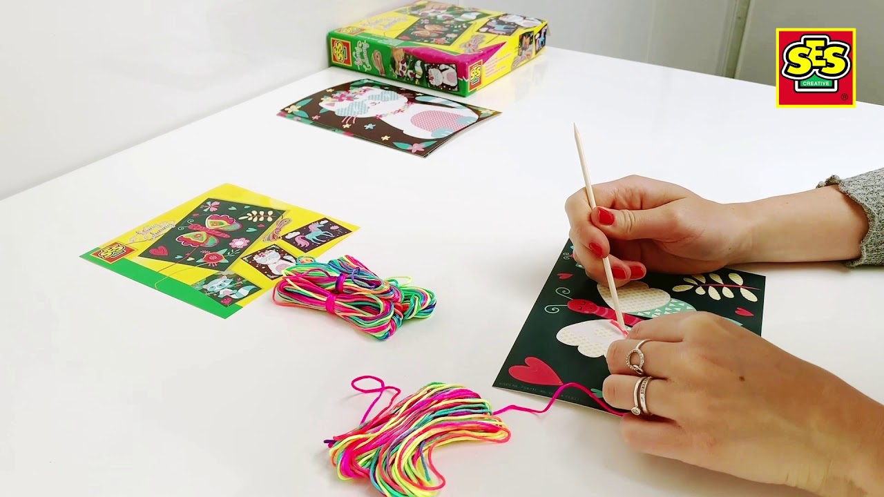 SES Creative - String colouring neon (Unboxing & How to) - YouTube