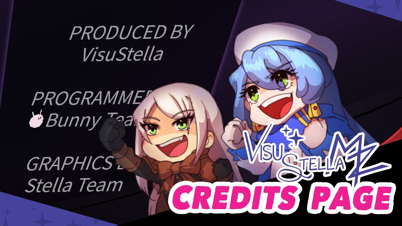 Credits Page - VisuStella MZ Plugins #110 - YouTube