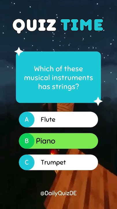 Which of these musical instruments has strings? #quiz - YouTube