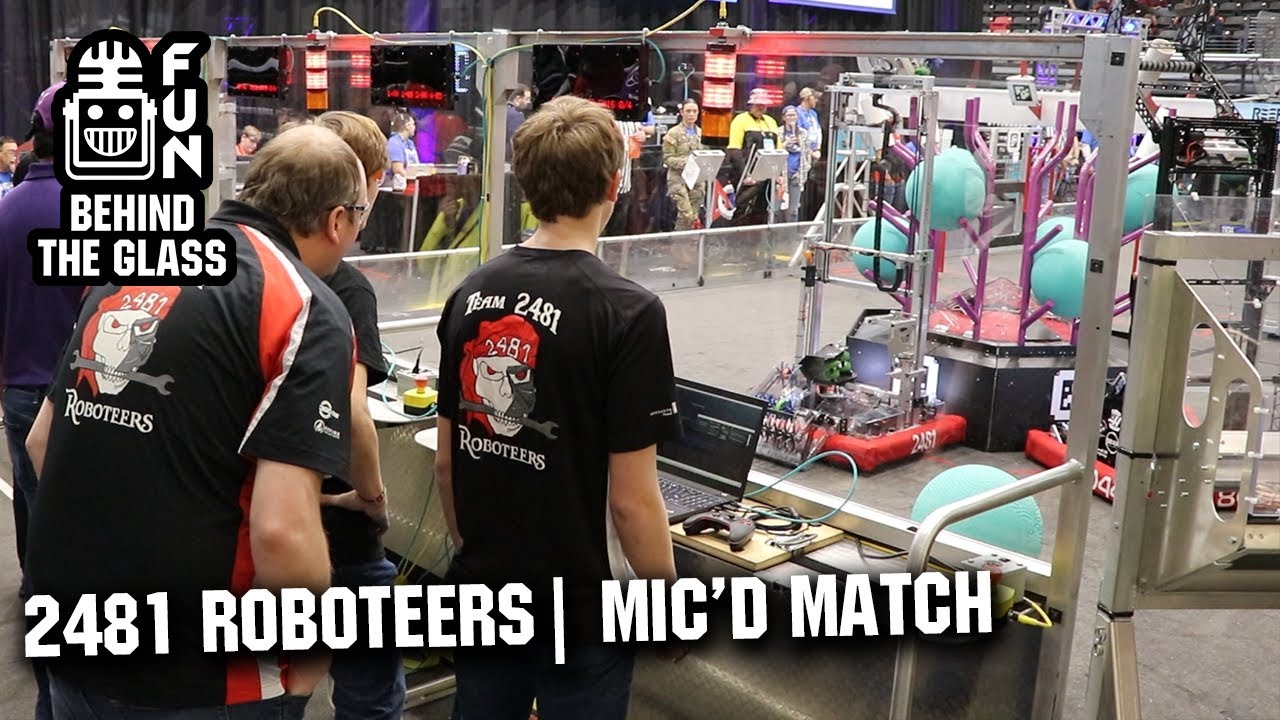 2481 Roboteers | Behind the Glass Mic'd Match | FRC REEFSCAPE 2025 ...