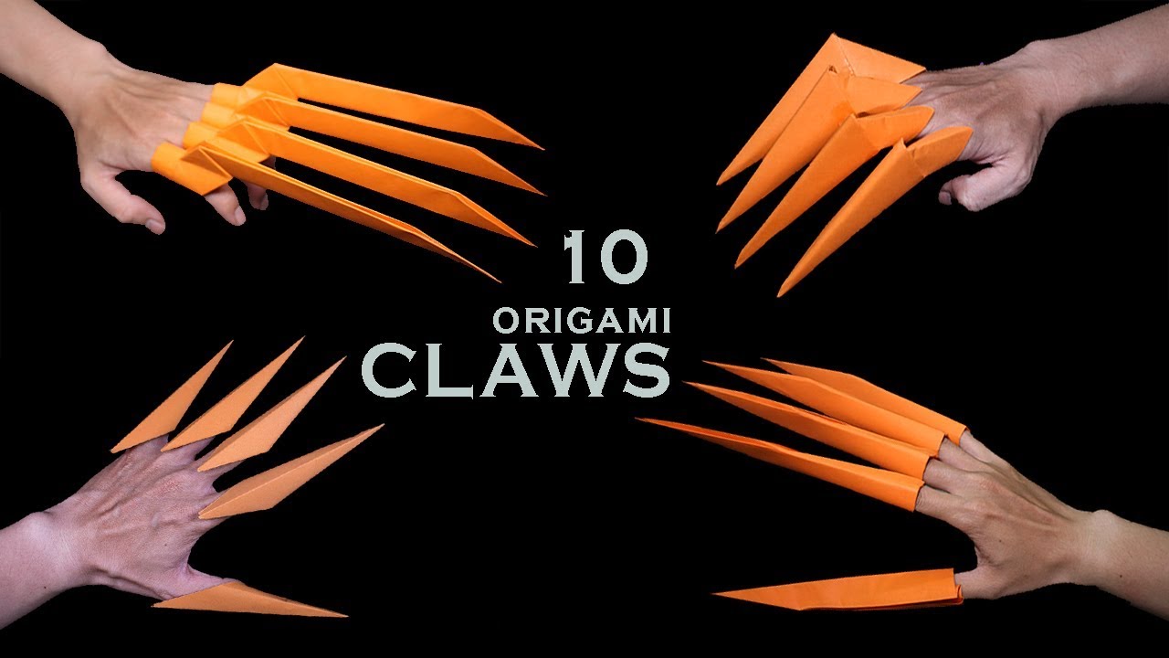 10 Awesome #origami #claws - YouTube
