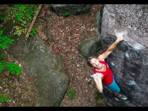 No friends Zone v6 (FA), Bouldering, Val-David Highball - YouTube